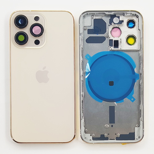 COVER POSTERIORE+FRAME PER APPLE IPHONE 13 PRO ORO,IPHONE 13 PRO